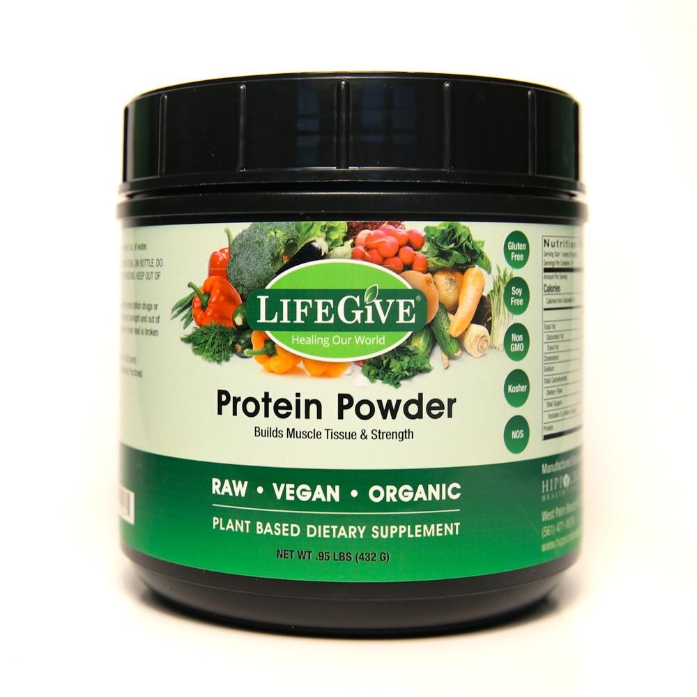 LIFEGIVE PROTEIN POWDER – RAW, ORGANIC, VEGAN – BROWN RICE, HEMP AND ...